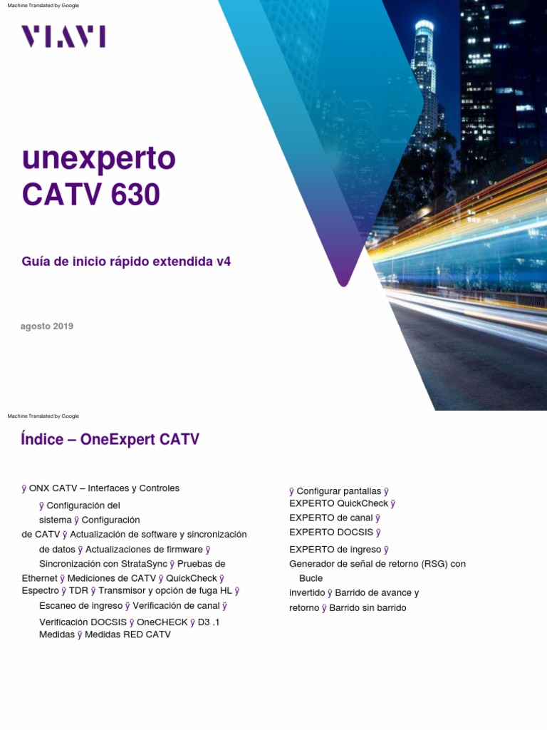 OneExpert 630 Extended QuickStart Guide v4 - 1 - Compressed PDF | PDF ...