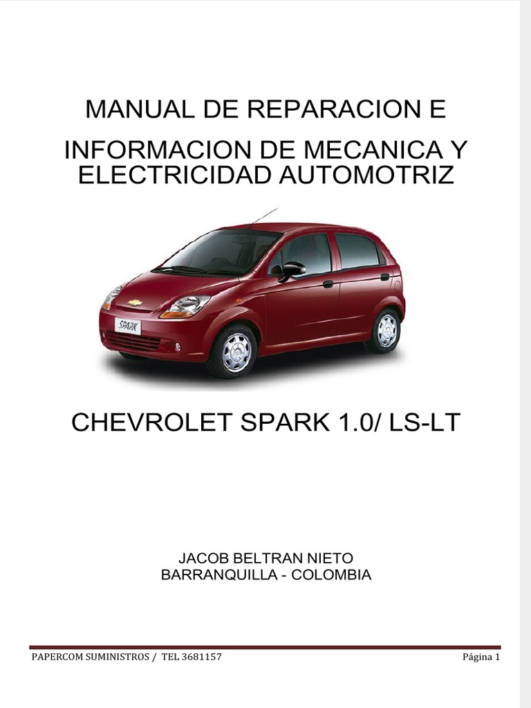 Manual Spark Ls LT | PDF | Diodo emisor de luz | Inyección de combustible