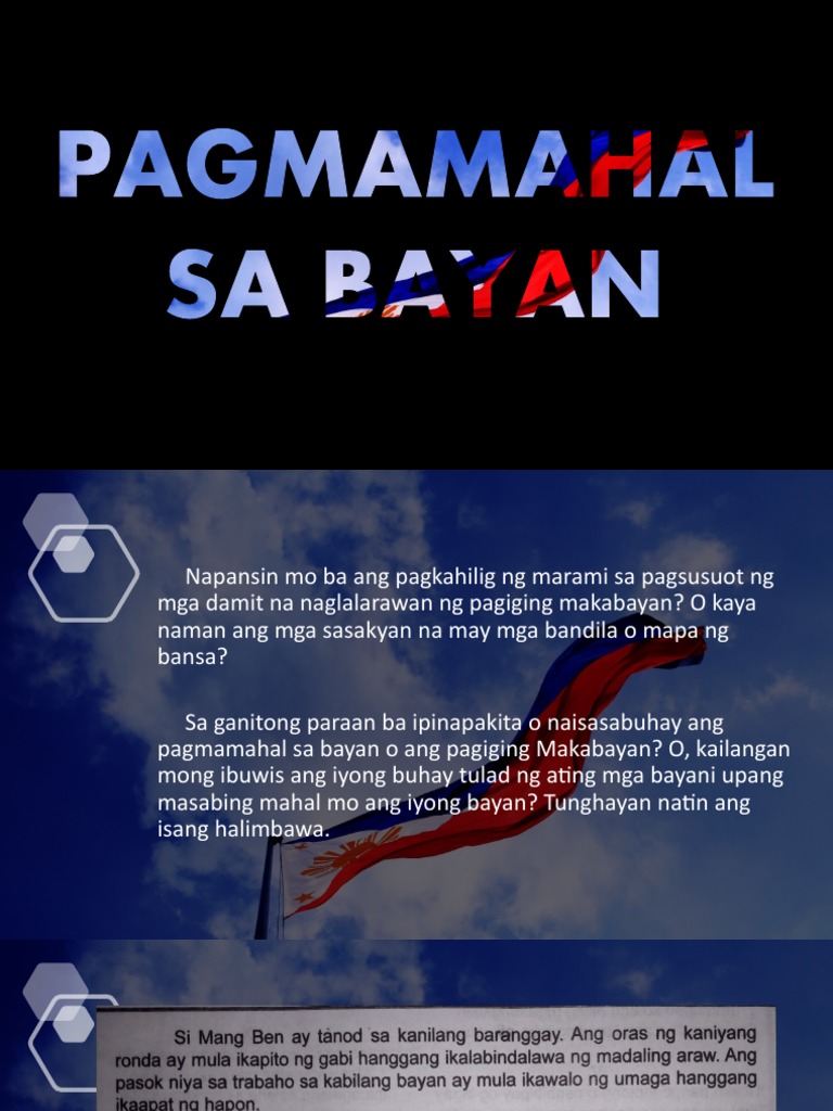 Pagmamahal Sa Bayan | PDF Pagmamahal Sa Bayan | PDF