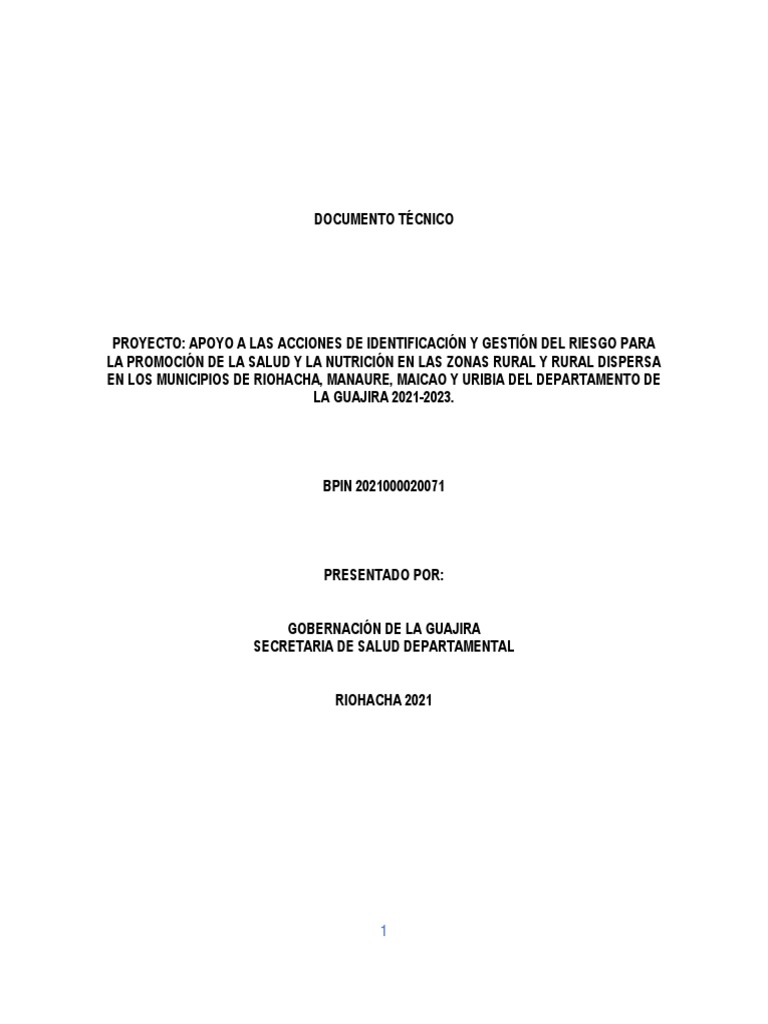 Documento Tecnico | PDF