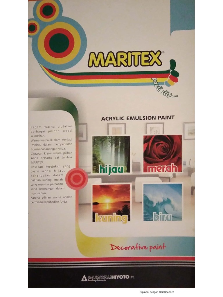 E Katalog Cat Tembok Maritex PDF | PDF