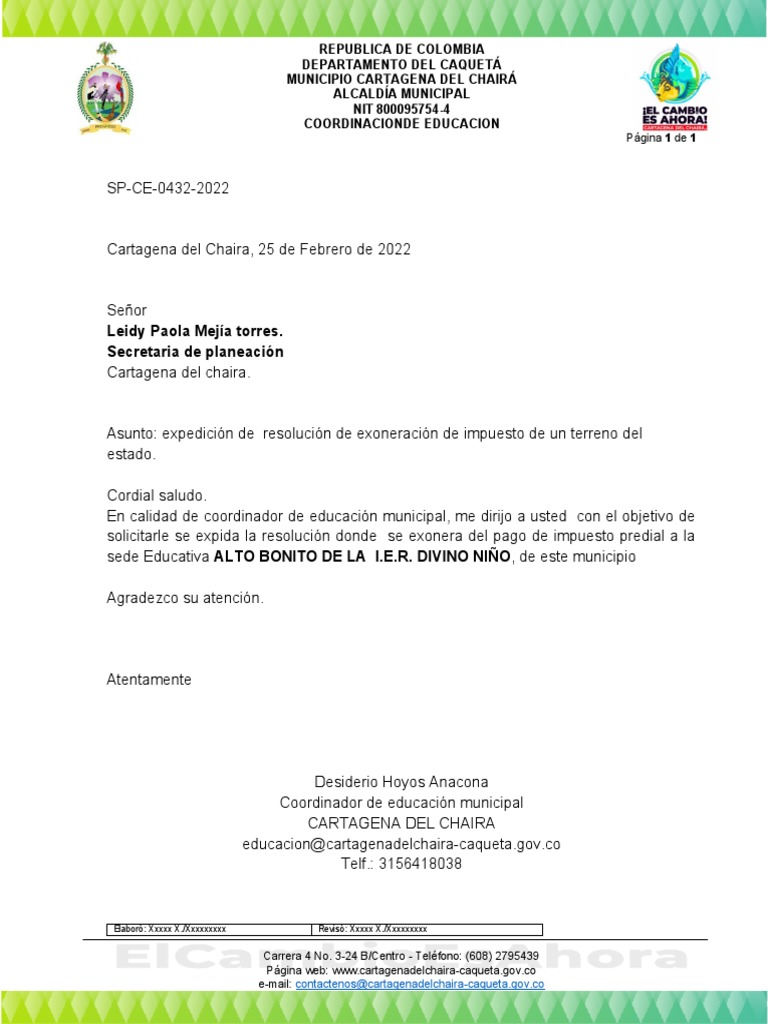 Plantilla Oficio | PDF