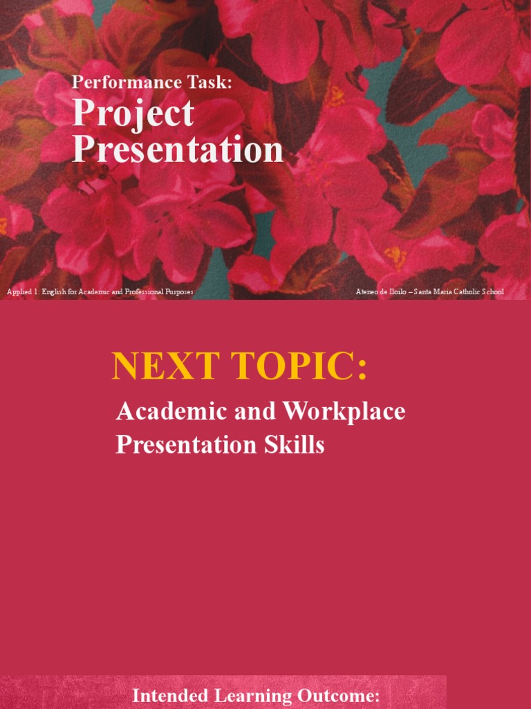 Academic Presentation Skills Guide | PDF | Sustainability | Economies