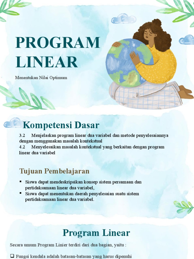 Program Linear - Menentukan Nilai Optimum | PDF