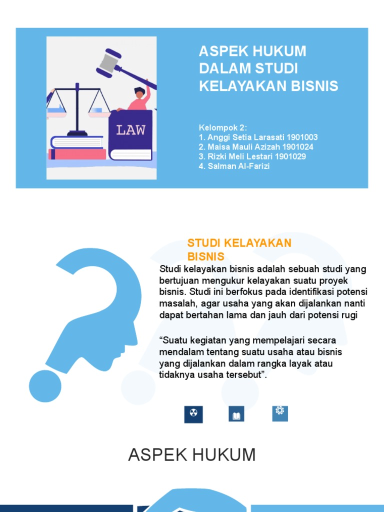 Study Kelayakan Bisnis Dalam Aspek Hukum - SKB - UPW 8A | PDF