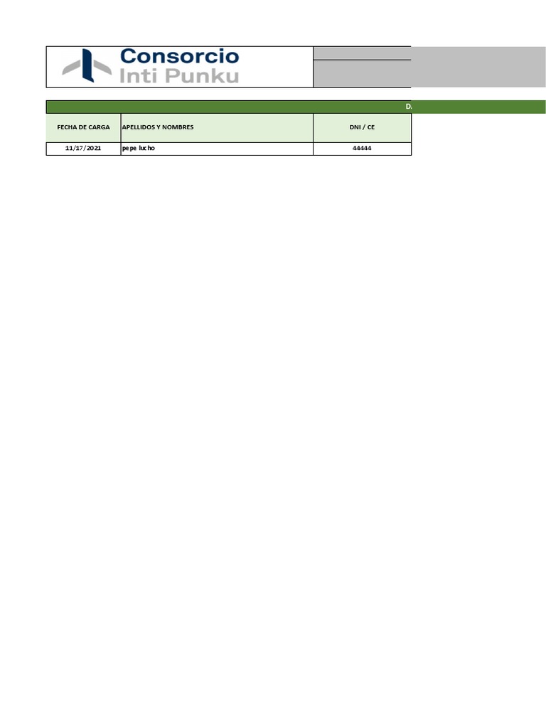 Matriz de Seguimiento Personal - WP3 Consorcio Inti Punku - Covid19 | PDF