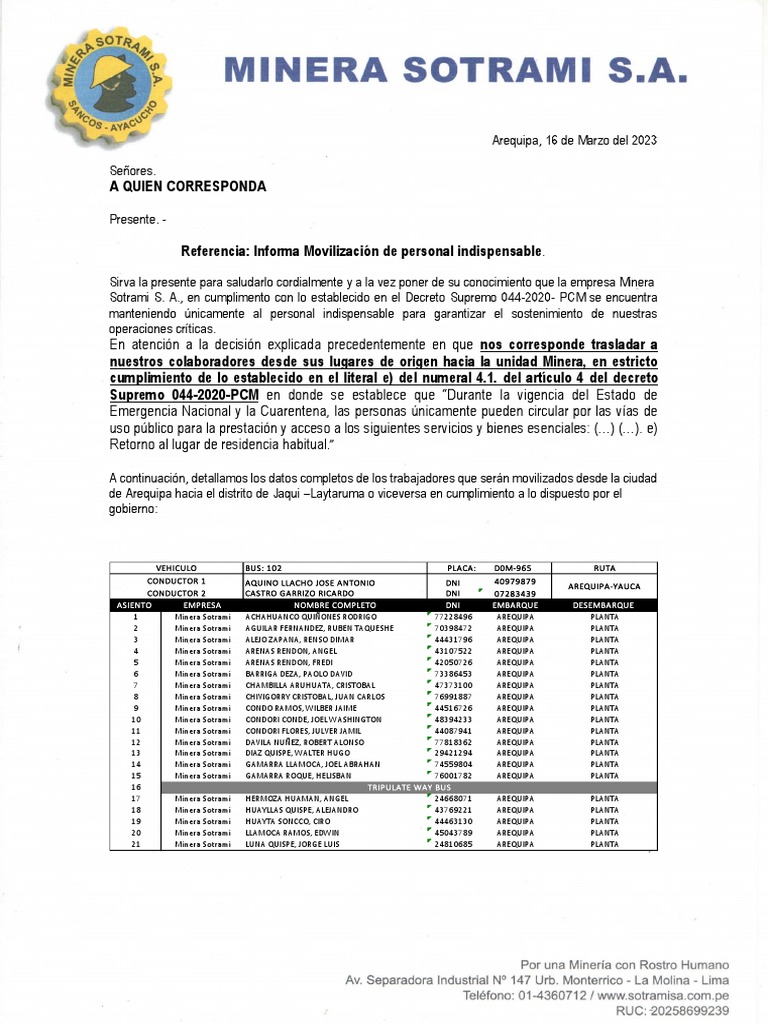 AREQUIPA-YAUCA MANIFIESTO-4.pdf | PDF