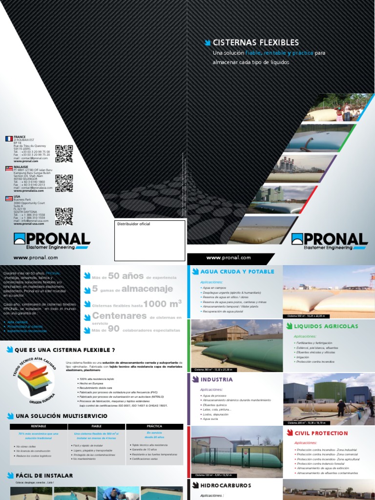 Pronal Catalogo Cisternas Flexibles | PDF | Materiales