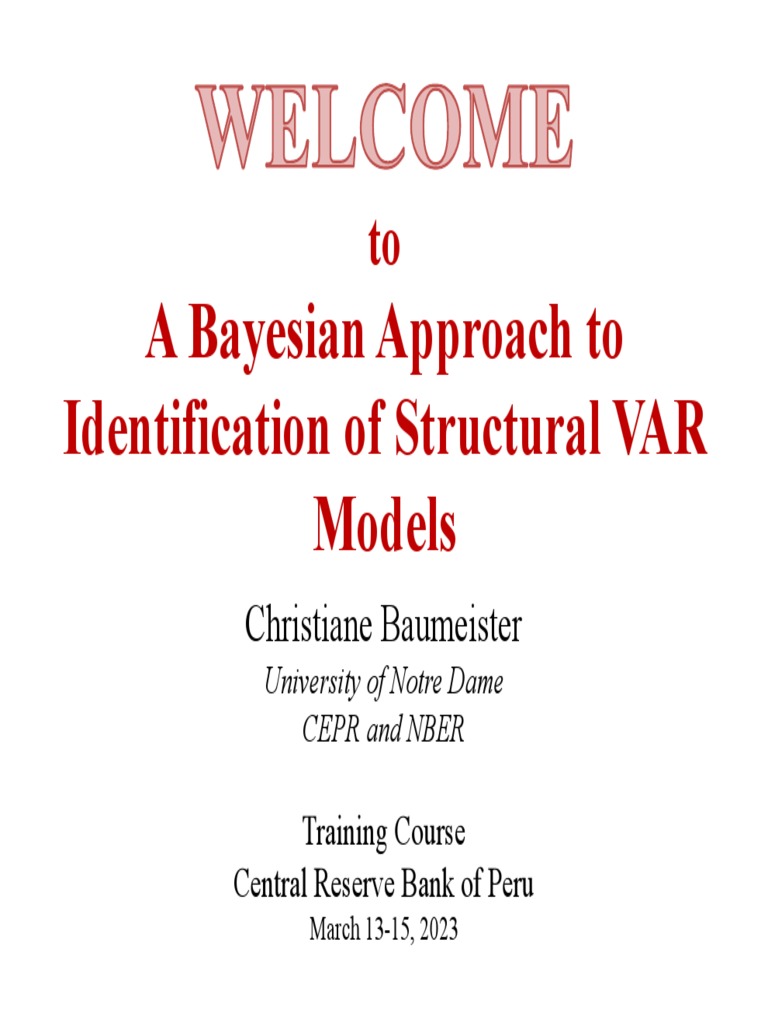 Var Ppts Pdf Bayesian Inference Vector Autoregression