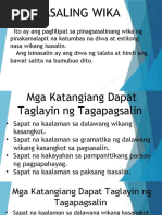 Kolokasyon Filipino 10 | PDF
