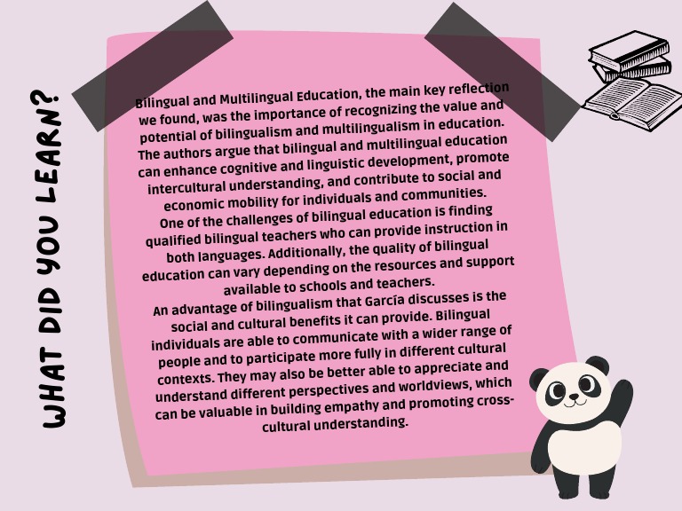 Bilingual Education Portfolio | PDF | Language Education | Second ...