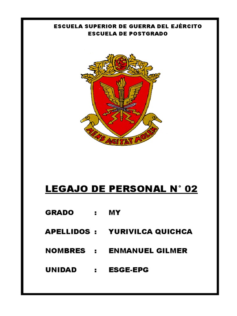 Caratula para Legajo | PDF