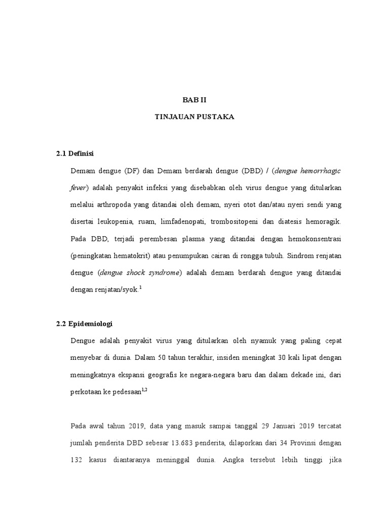 Epidemiologi dan Patogenesis DBD | PDF