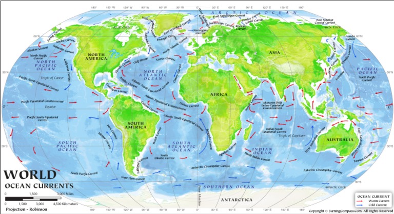 World Ocean Currents Map PDF | PDF