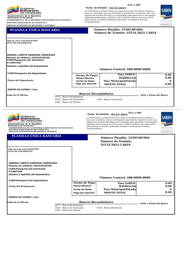 PLANILLA PUB 5404 | PDF | Bancos | Bancario