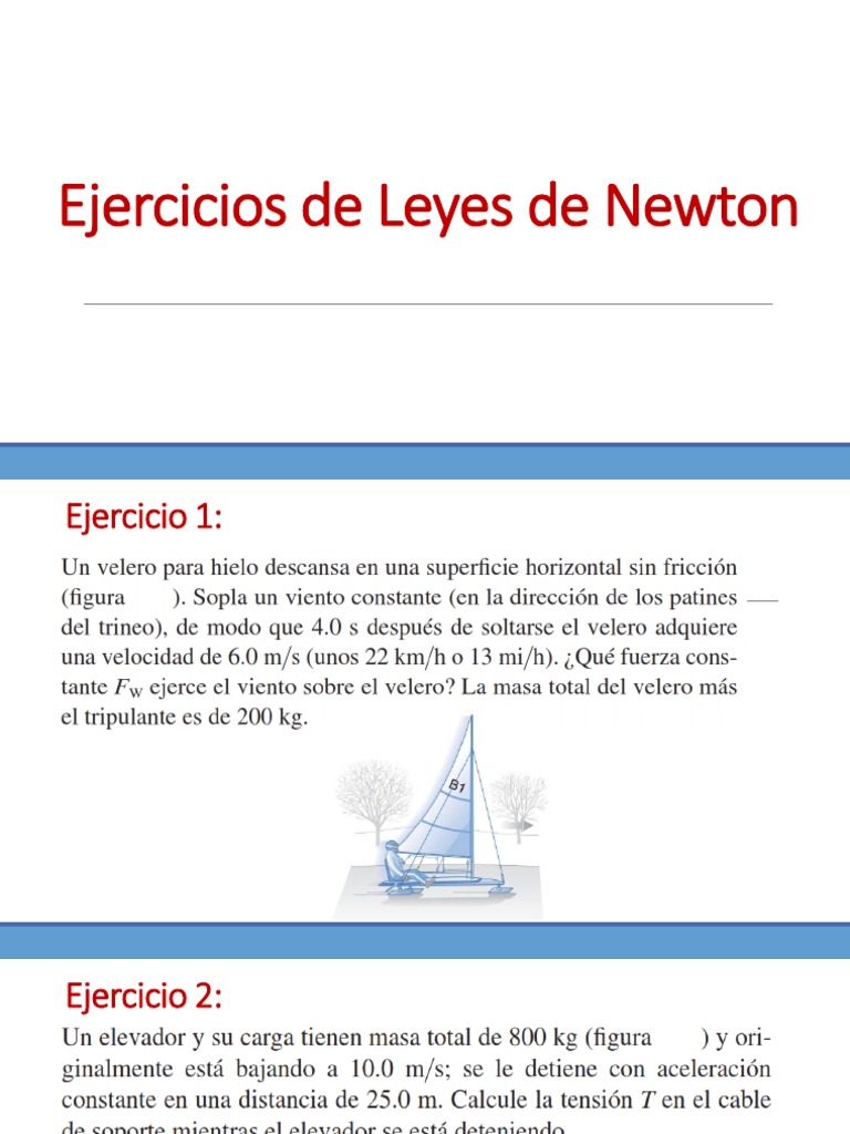 41 - Ejercicios de Leyes de Newton | PDF
