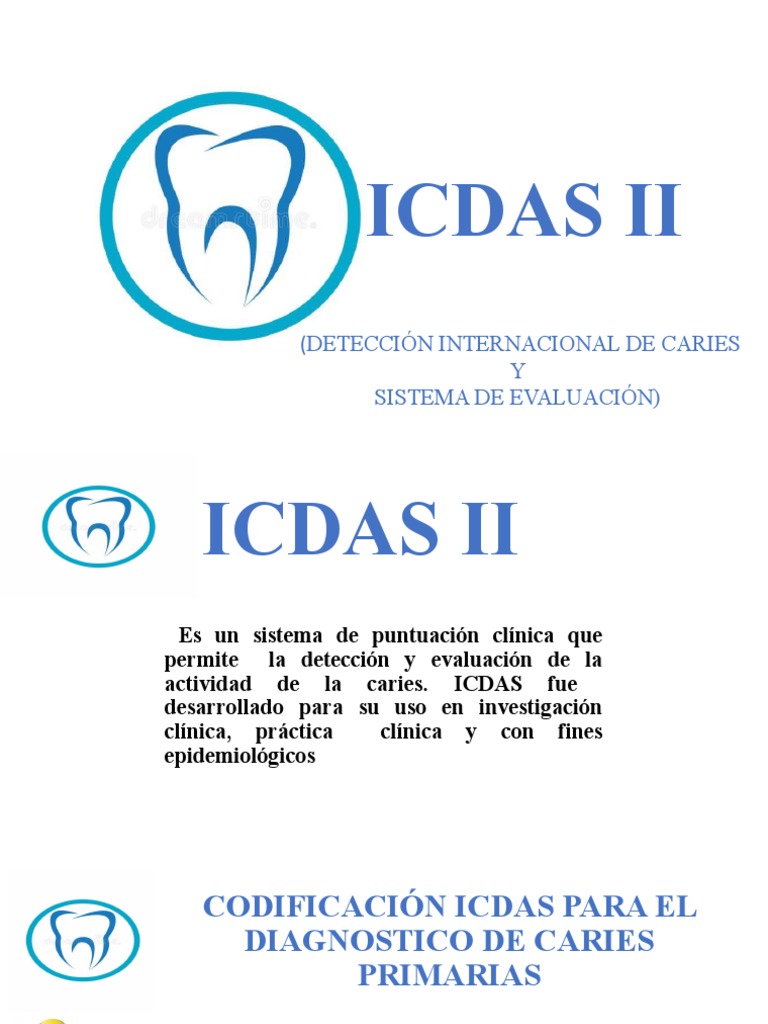 ICDAS Presentacion | PDF | Esmalte de dientes | Diente