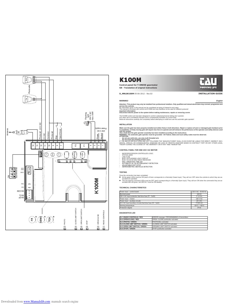 Motor k100m | PDF | Switch | Radio
