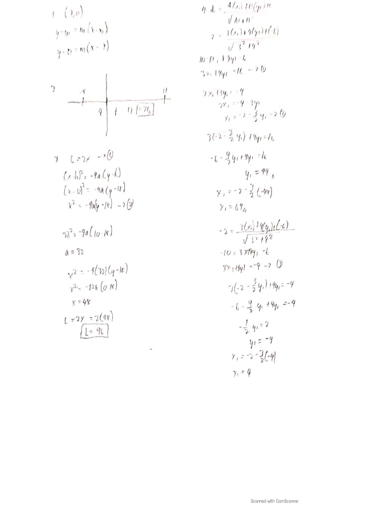 Math Enhance 2 Remedial Exam Solutions | PDF