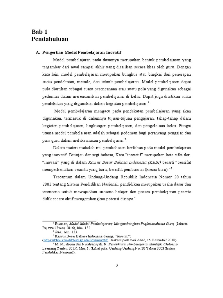 Bab 0 Pendahuluan Model | PDF