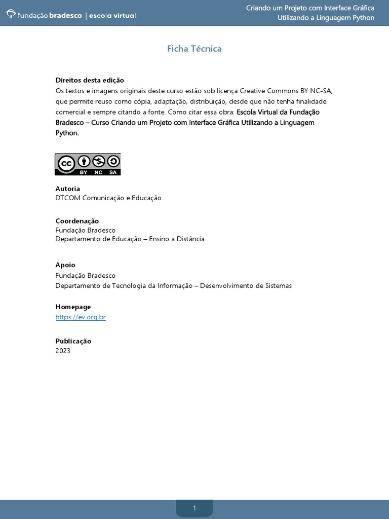 Ficha Tecnica Criando Um Projeto Com Interface | PDF