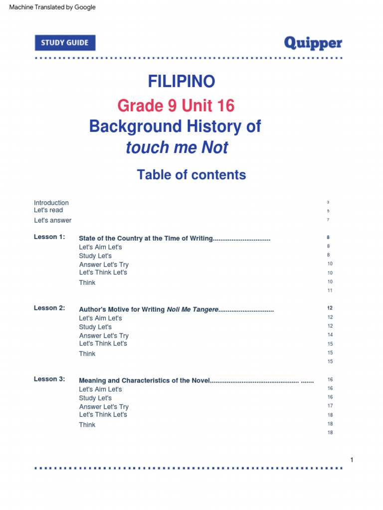 QS FIL9 U16 Study Guide | PDF | Philippines