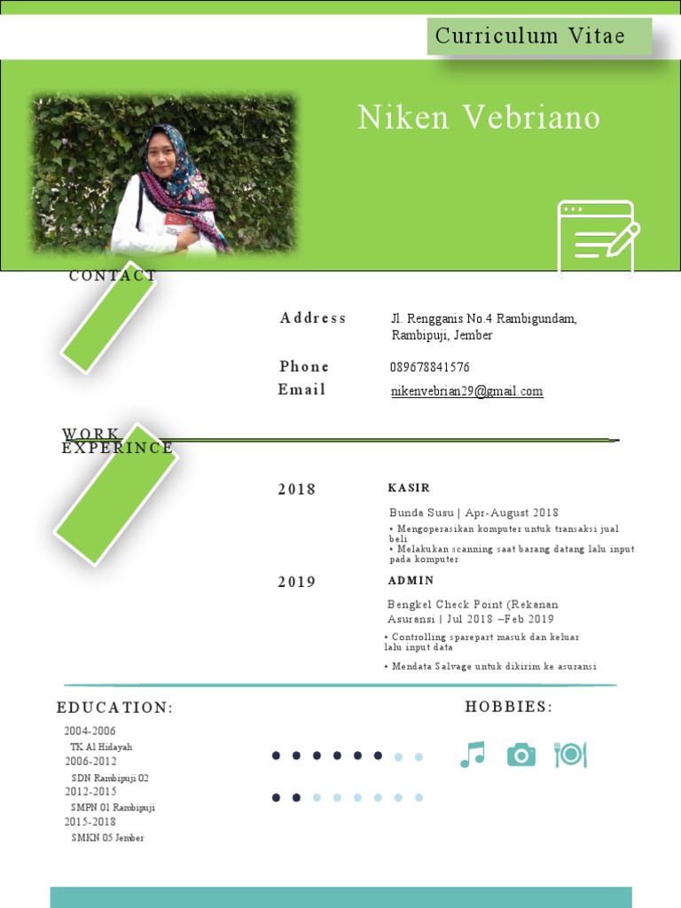 Niken Vebriano's CV & Work Experience | PDF