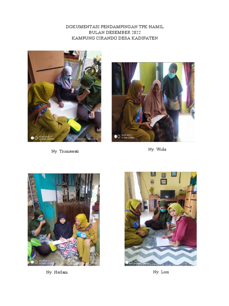 Dokumentasi Pendampingan TPK Desember | PDF