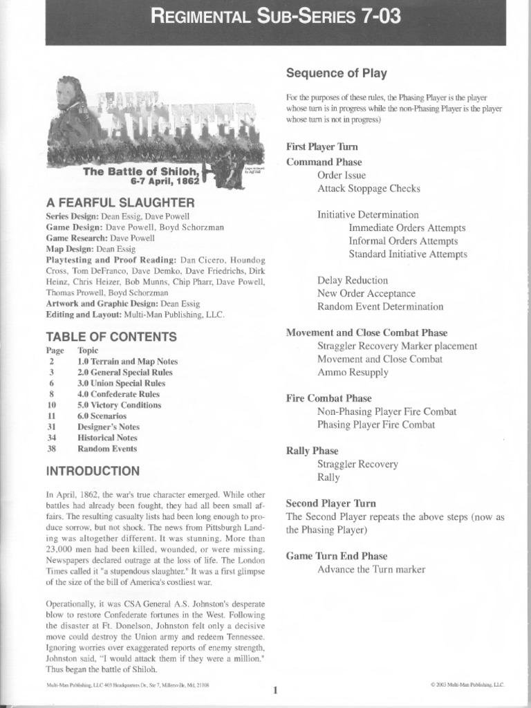 A Fearful Slaughter Rules | PDF