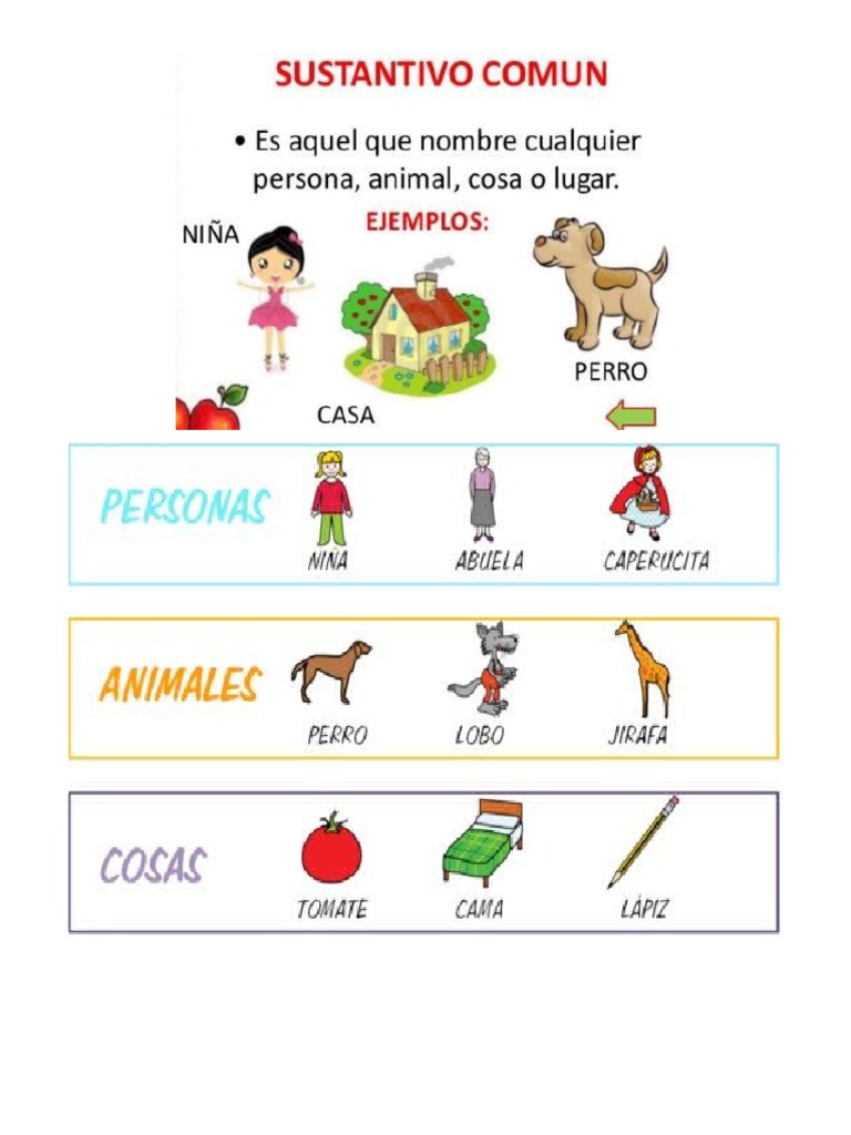 Sustantivo Comun y Propio | PDF