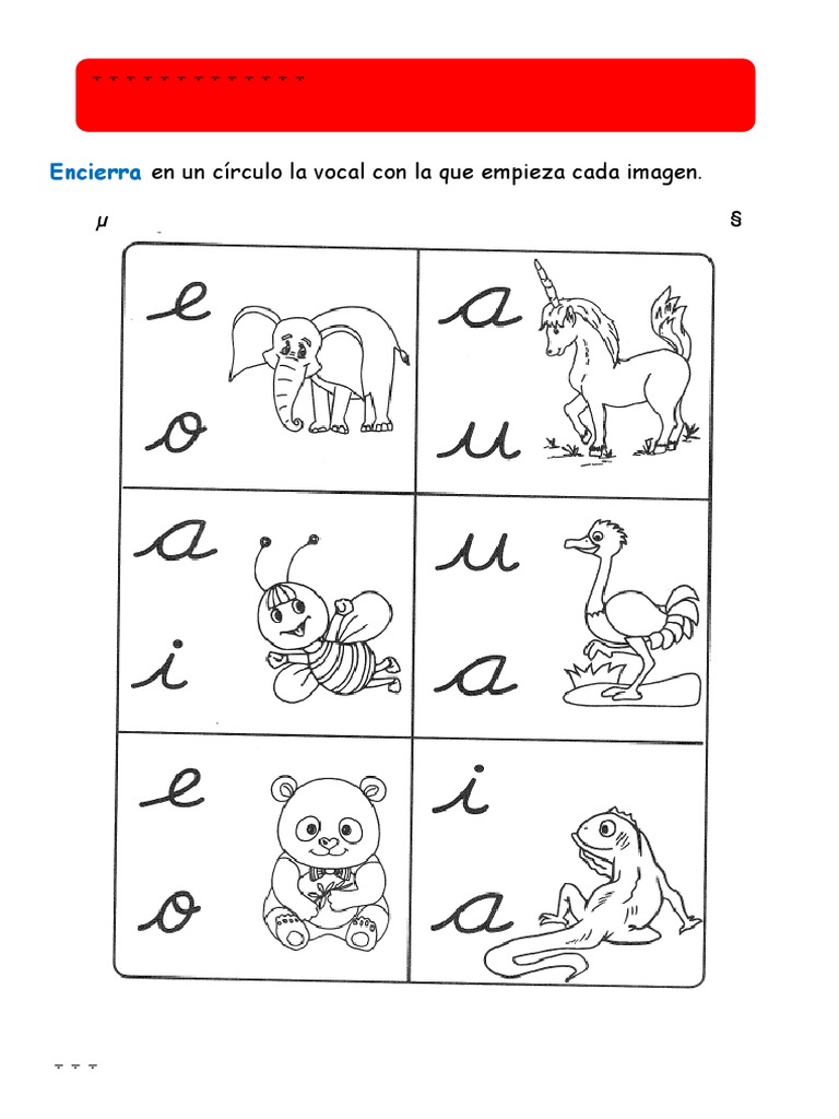 Las Vocales 3 Años | PDF