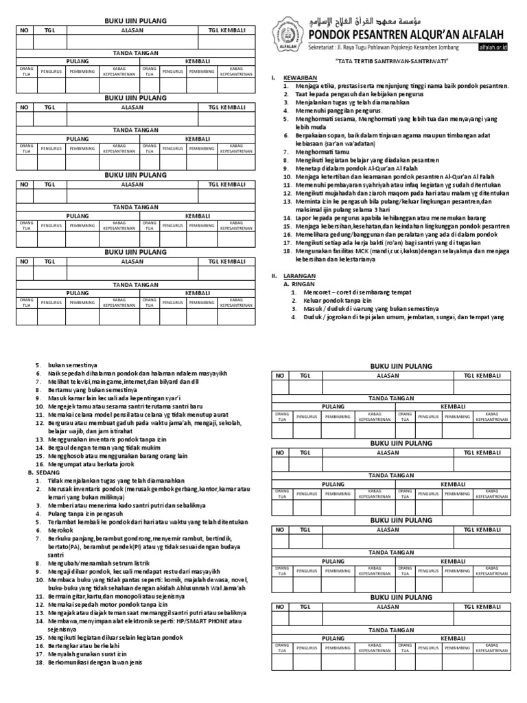 Format Buku Ijin Baru | PDF