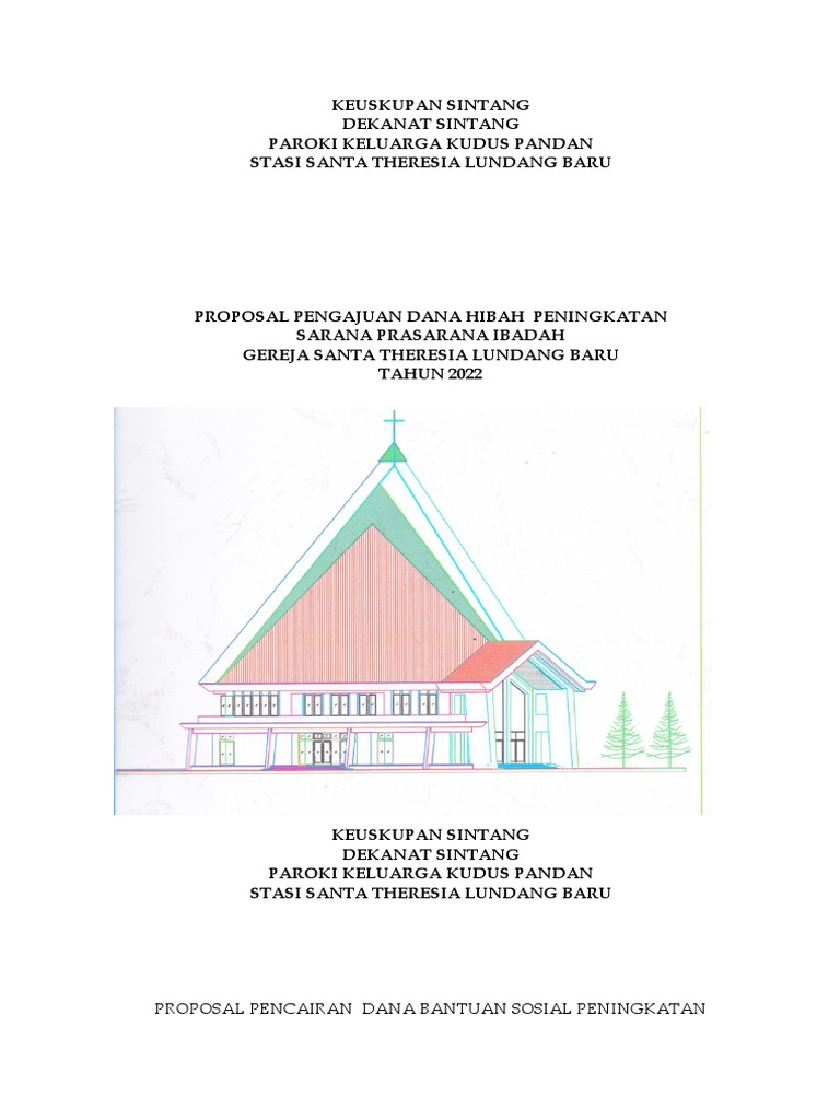 Proposal Dana Hibah Gereja Lundang Baru | PDF