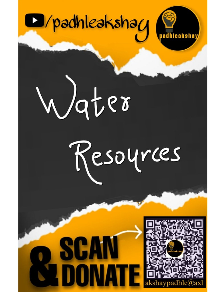 Water Resources Class 10 | PDF | Water Resources | Water