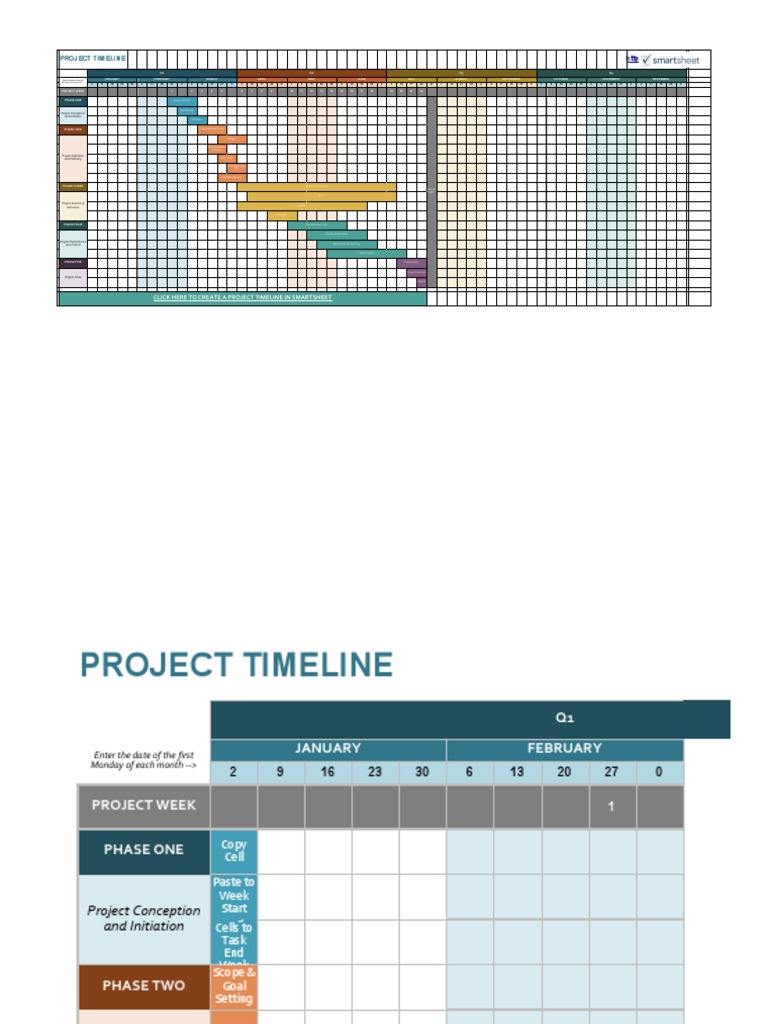 Free Project Timeline Template 23 | PDF | Project Management | Business