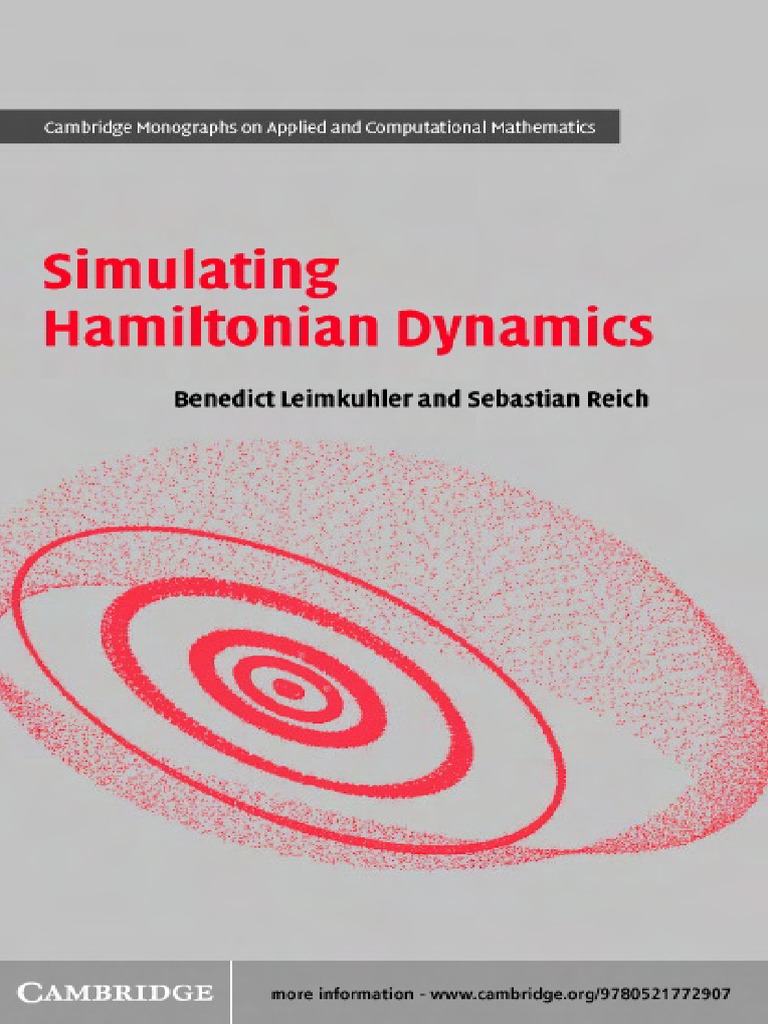 (Cambridge Monographs On Applied and Computational Mathematics) Benedict Leimkuhler, Sebastian ...