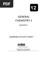 GENERAL CHEMISTRY Grade 12 Module | PDF | Phase (Matter) | Ionic Bonding