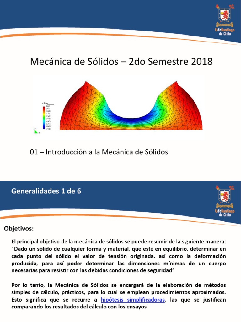 01 - Introducción A La Mecánica de Sólidos | PDF | Elasticidad (Física) | Rigidez