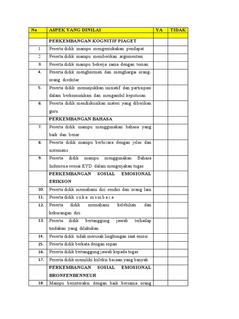 Penilaian Perkembangan Peserta Didik | PDF | Karier & Perkembangan