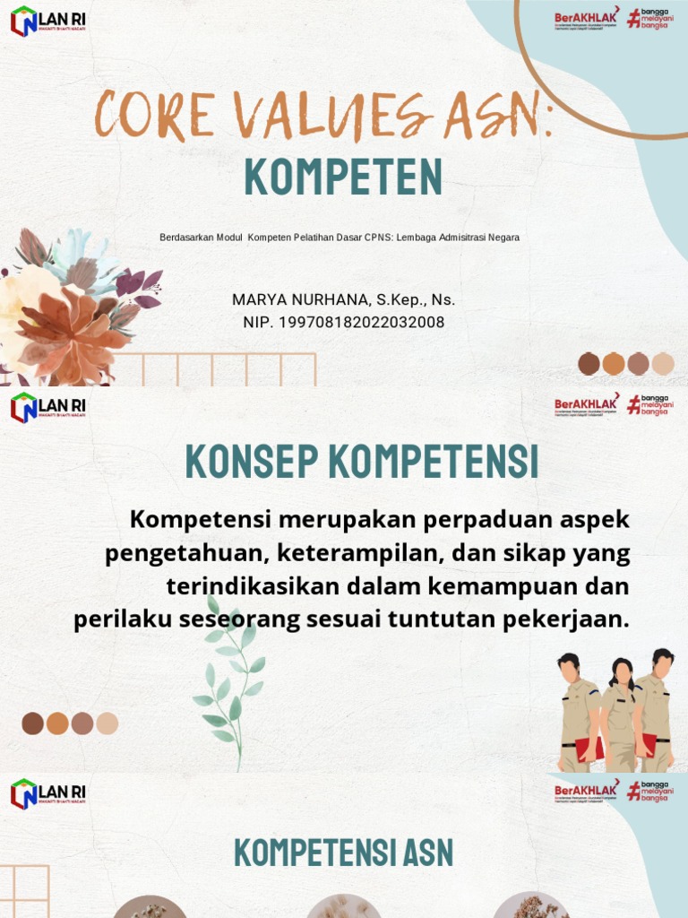Marya Nurhana - Resume Core Values ASN Kompeten_compressed.pdf | PDF