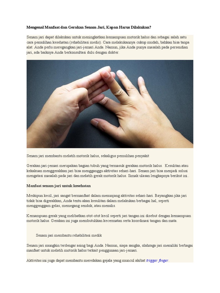 Senam Jari PKK | PDF