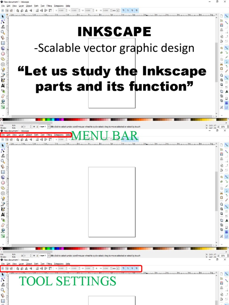 Inkscape Parts and Its Function | PDF