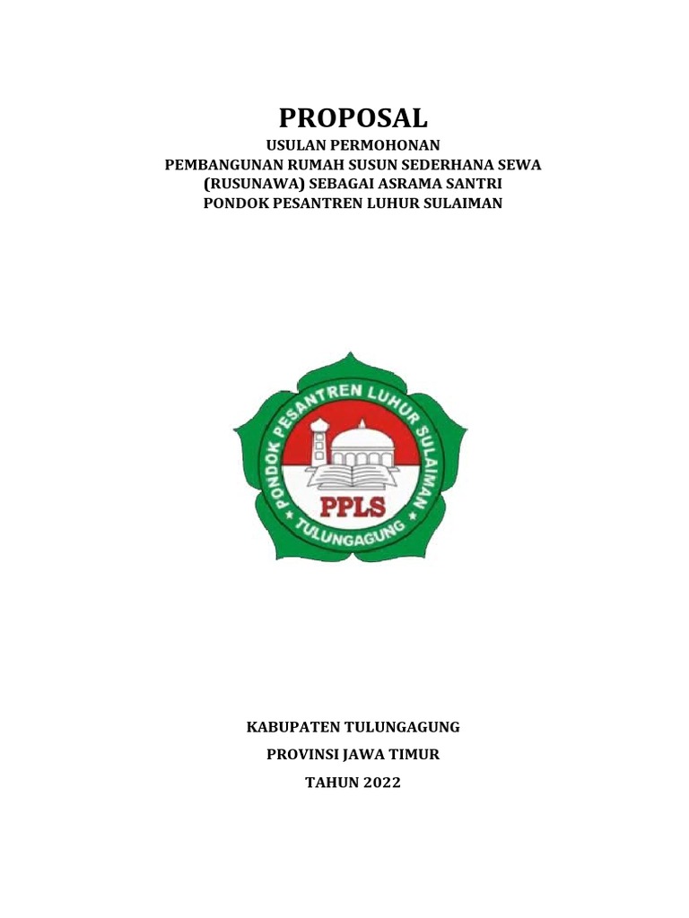 Proposal Pembangunan Rusun Santri | PDF | Karier & Perkembangan | Agama & Spiritualitas