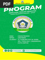 Program Kerja PTS Tp. 2022-2023 Genap - Lampiran Denah | PDF