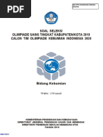 Kumpulan Soal Latihan OSNK Kebumian 2023 COSS | PDF | Sains & Matematika