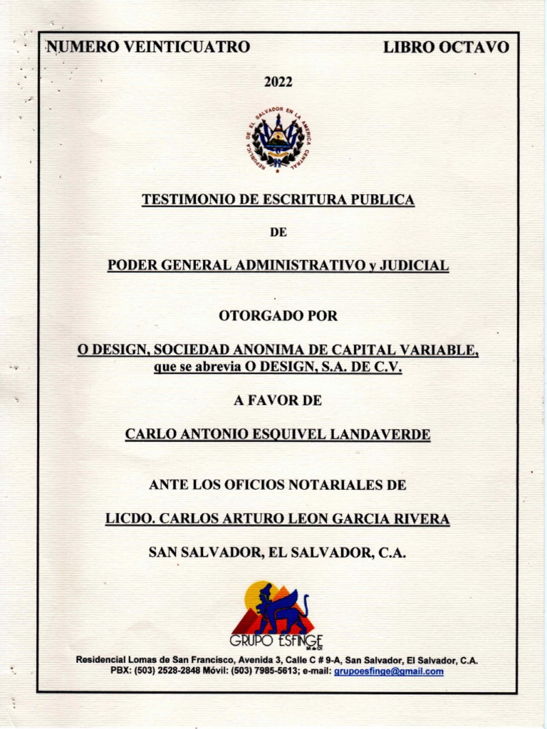 Poder General Administrivo y Judicial (O Design) | PDF