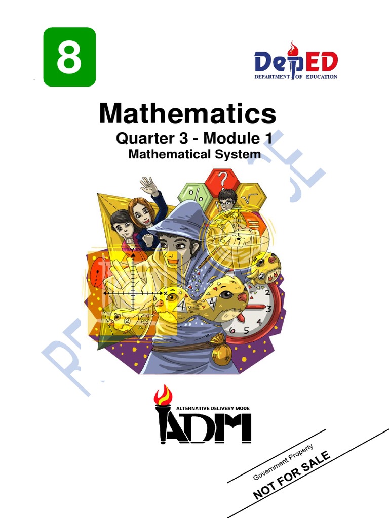 Math8 q3 Mod1 Mathematical-System v5 PDF | PDF | Line (Geometry) | Axiom