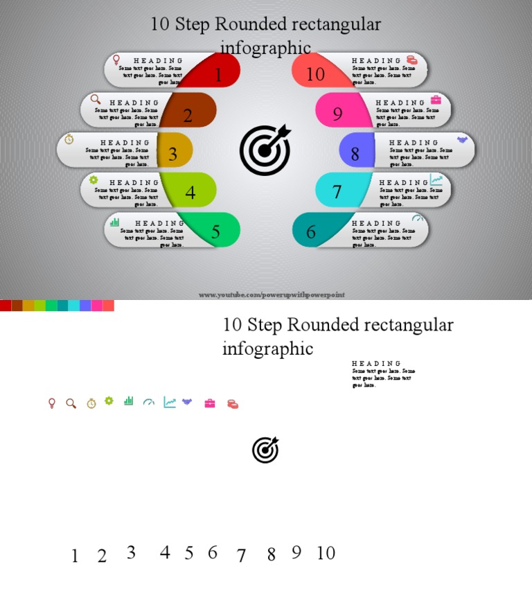 1.create 10 Step Rounded Rectangular Infographic | PDF