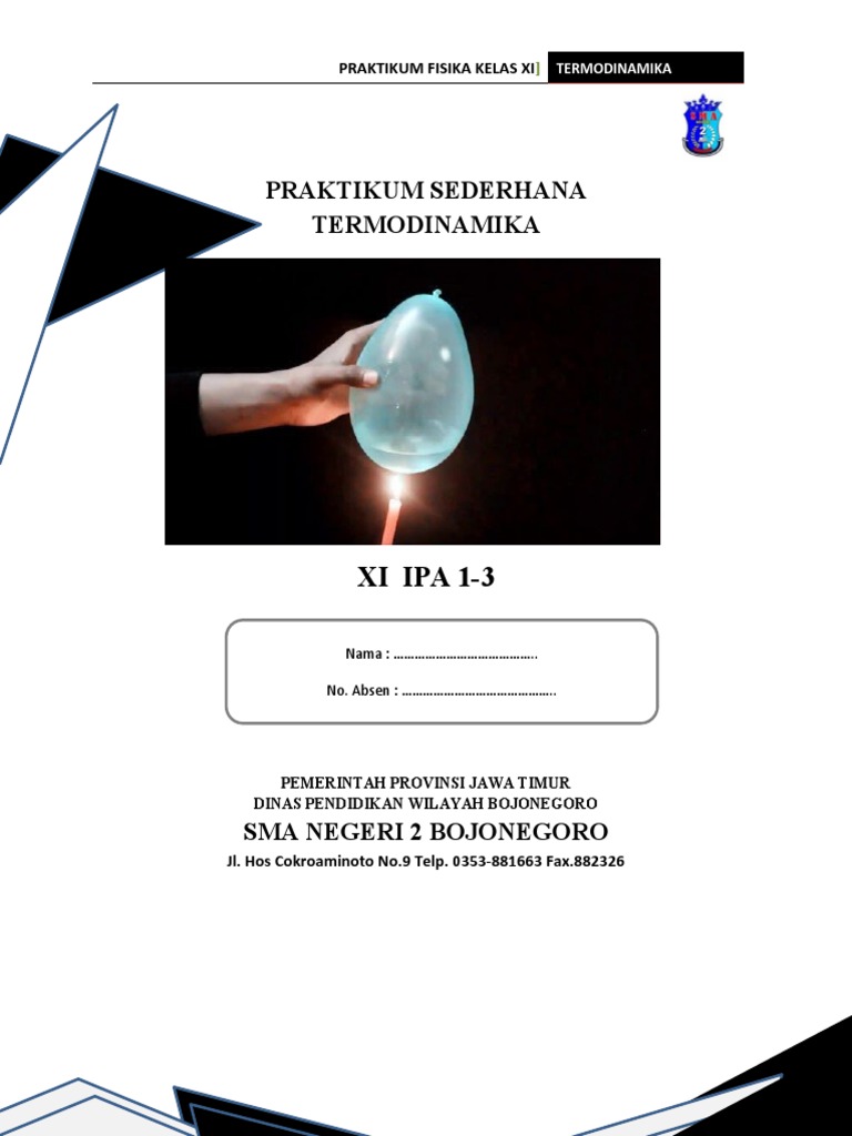 Termodinamika Xi Ipa 1 - 3 TP 2022-2023 - Indah S | PDF