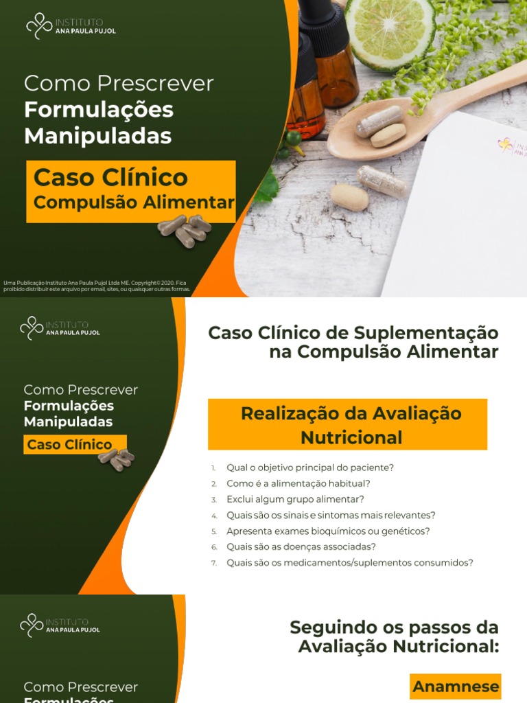 Caso Clínico - Compulsão - Alimentar Ana Paula Pujol | PDF